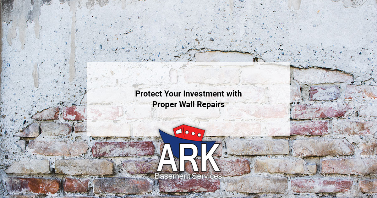 Bowed Or Cracked Wall Repair In Pittsburgh, PA | ARK Basement Services